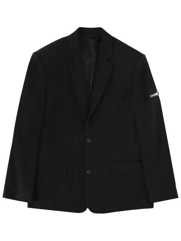 Balenciaga Blazer "washed Sb - Black