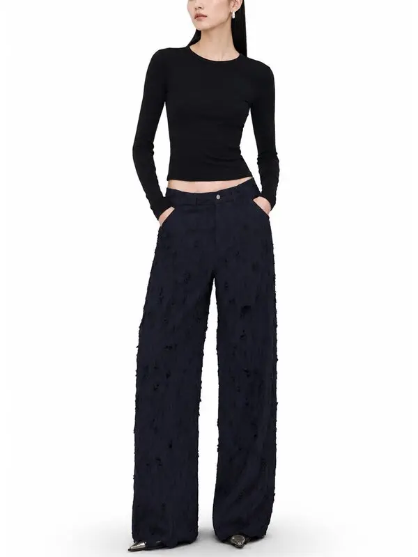 HAIKURE Bethany Bull Destroy Jeans - Black