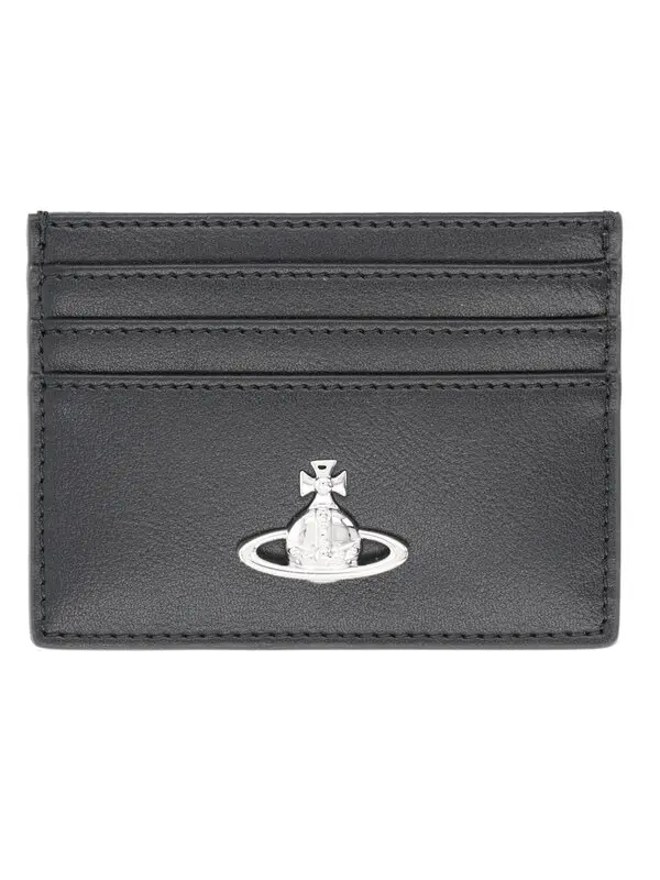 VIVIENNE WESTWOOD Flat" Card Holder - Black