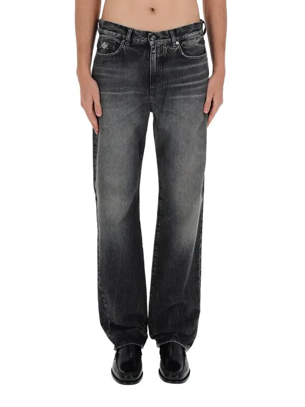 Versace Jeans With 'medusa' Detail - Black