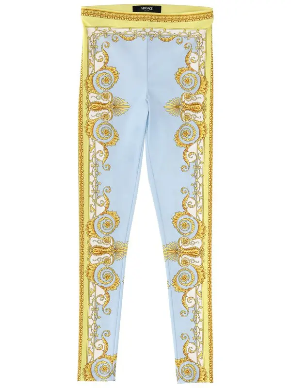 Versace Leggings With "baroque" Print