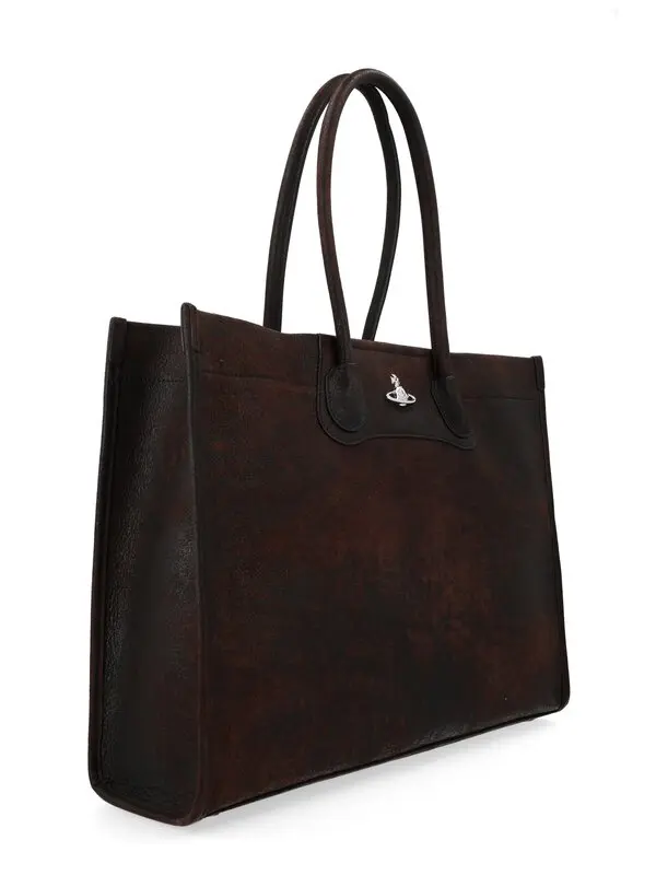 VIVIENNE WESTWOOD Troy Tote Bag - Brown