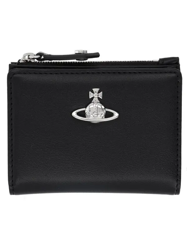 VIVIENNE WESTWOOD Card Holder With "orb" Detail - Black