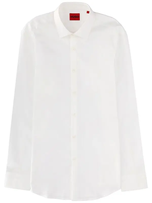 Hugo Cotton "kenno" Shirt - White