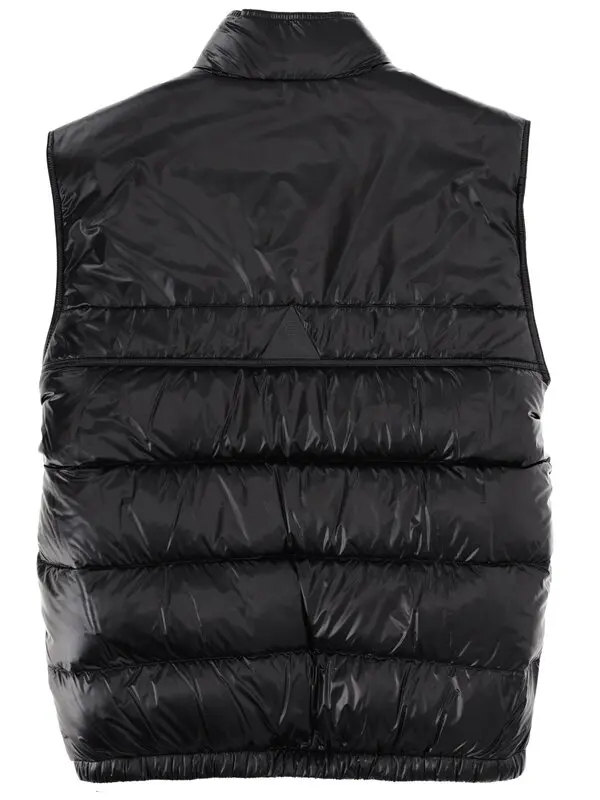 Moncler Padded Jacket With Logo - Black