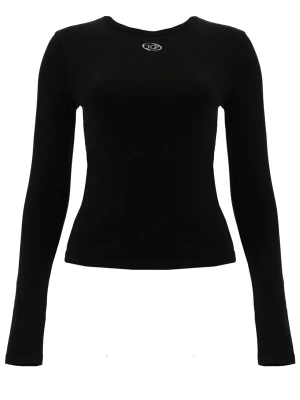 DIESEL Top "t-uncutieslong-ls-od - Black