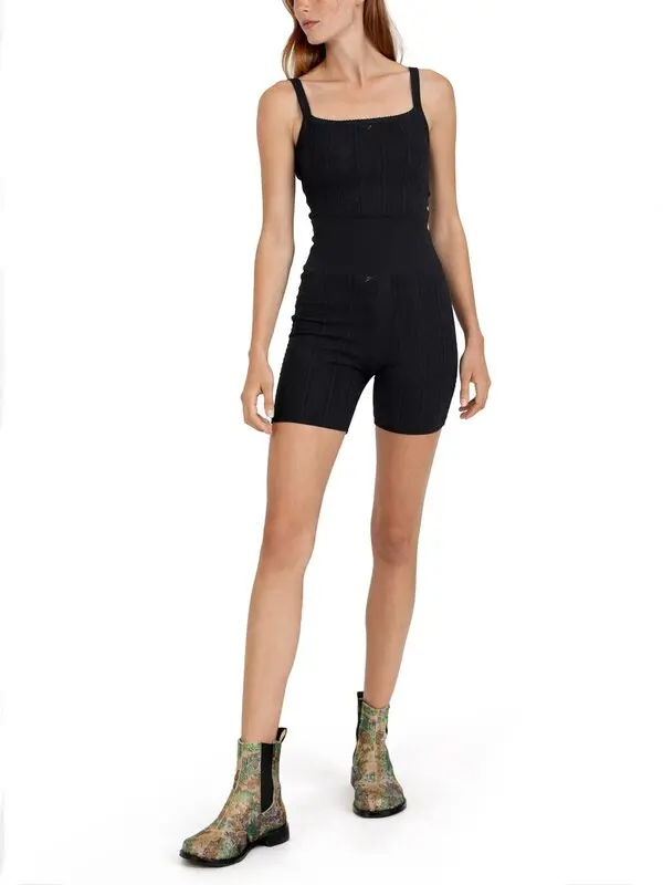 JW Anderson Perforated Knit Shorts - Black