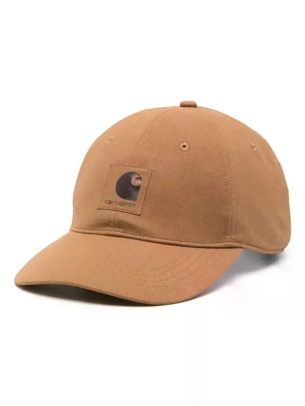Carhartt Work In Progress Logo-patch Textured Cap - Brown