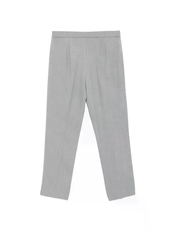 Marina Rinaldi Button-fastening Straight Leg Trousers - Grey