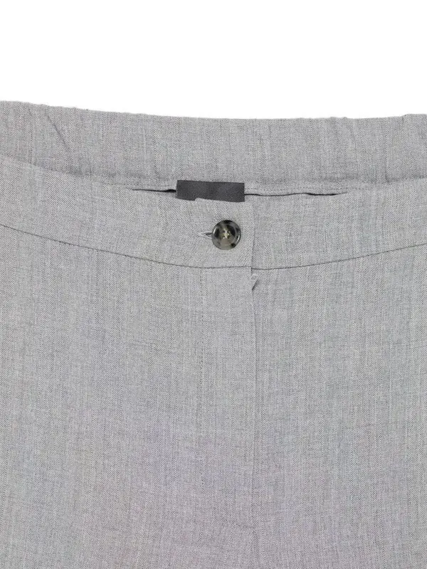 Marina Rinaldi Button-fastening Straight Leg Trousers - Grey