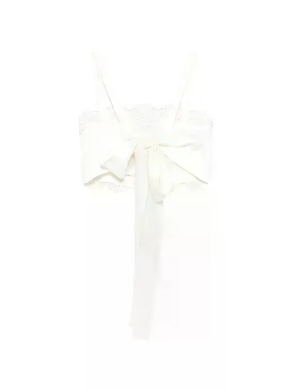 P.a.r.o.s.h Paky Lace-detail Bow Top