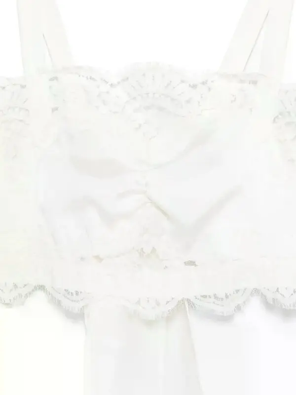 P.a.r.o.s.h Paky Lace-detail Bow Top