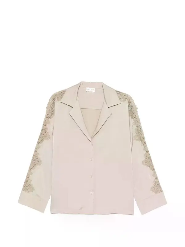P.a.r.o.s.h Paky Lace-detail Long-sleeve Shirt