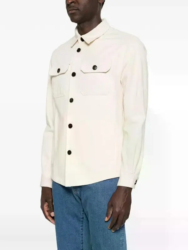 PROFUOMO Panelled Shirt Jacket