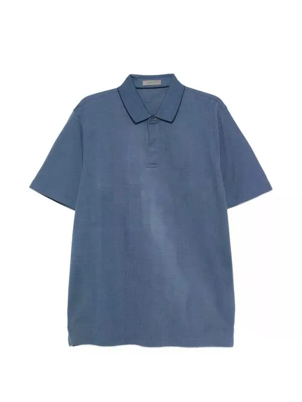 Corneliani Short-sleeve Polo Shirt - Blue