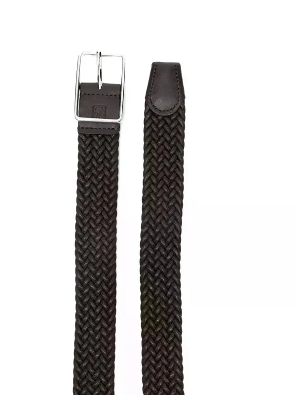 Corneliani Braided Buckle Belt