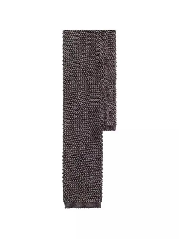 Ralph Lauren Purple Label Knit Neck Tie - Grey
