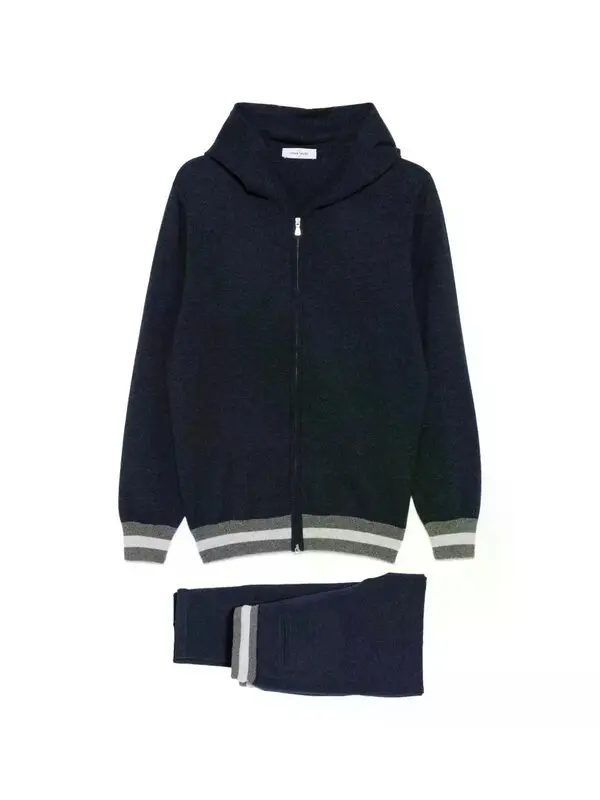GRAN SASSO Hooded Zip Tracksuit - Blue