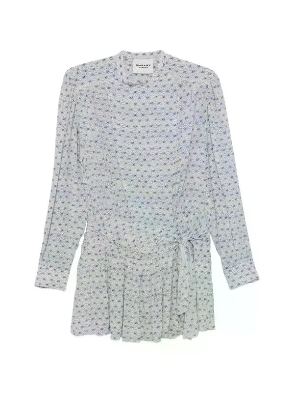 MARANT ETOILE Duha Patterned Mini Dress - White