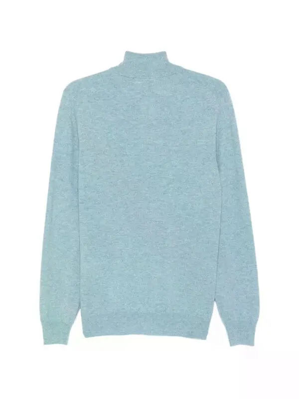 GRAN SASSO Zip-fastening Long-sleeve Sweater - Blue