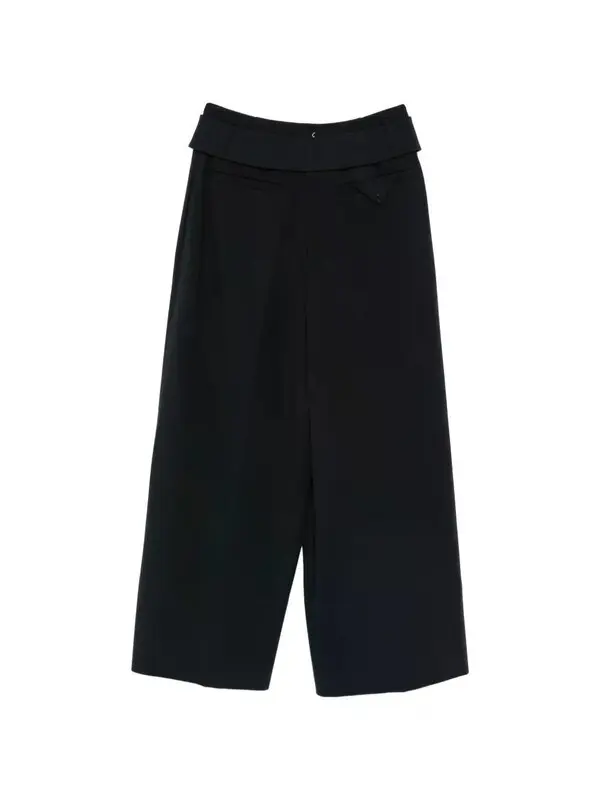 Dorothee Schumacher Belted Wide Leg Cropped Trousers