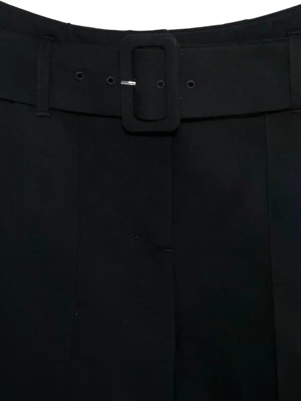 Dorothee Schumacher Belted Wide Leg Cropped Trousers