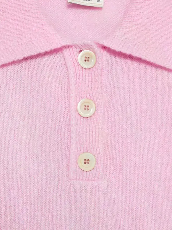 Incentive! Cashmere Button Polo Sweater