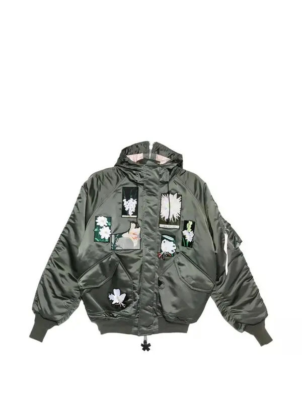Alpha Industries Cecilie Bahnsen N-2b Front-appliqué Hooded Jacket - Green