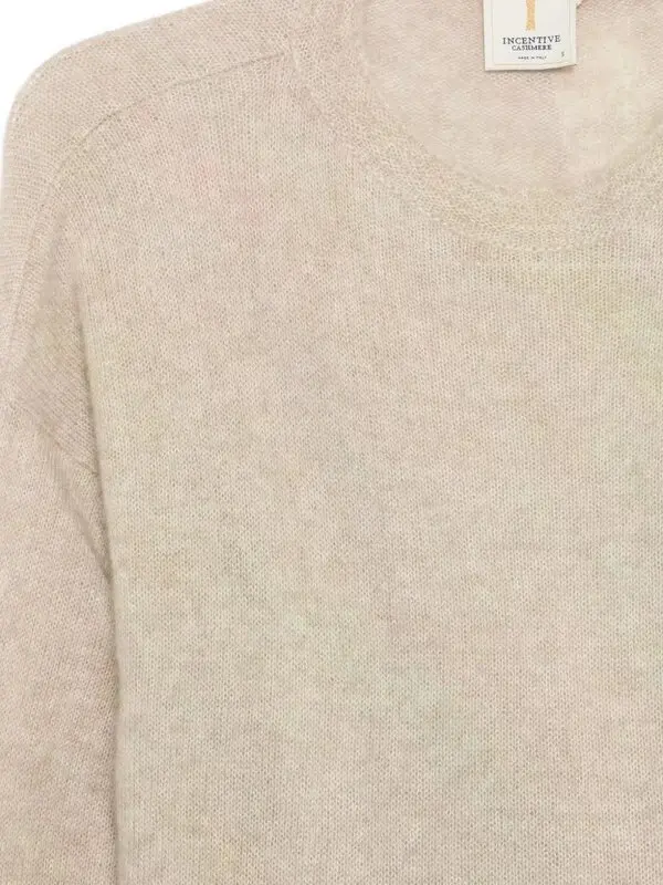 Incentive! Cashmere Lorella Cashmere Sweater - Neutrals