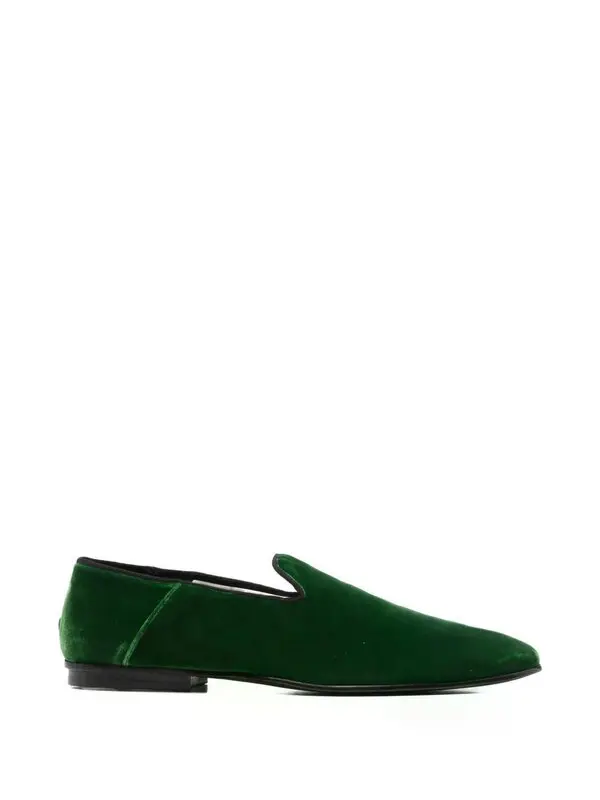 TOM FORD Steven Velvet Loafers - Green