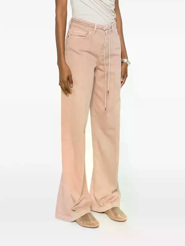 MARCCAIN Rhinestone-cord Wide Leg Jeans - Neutrals