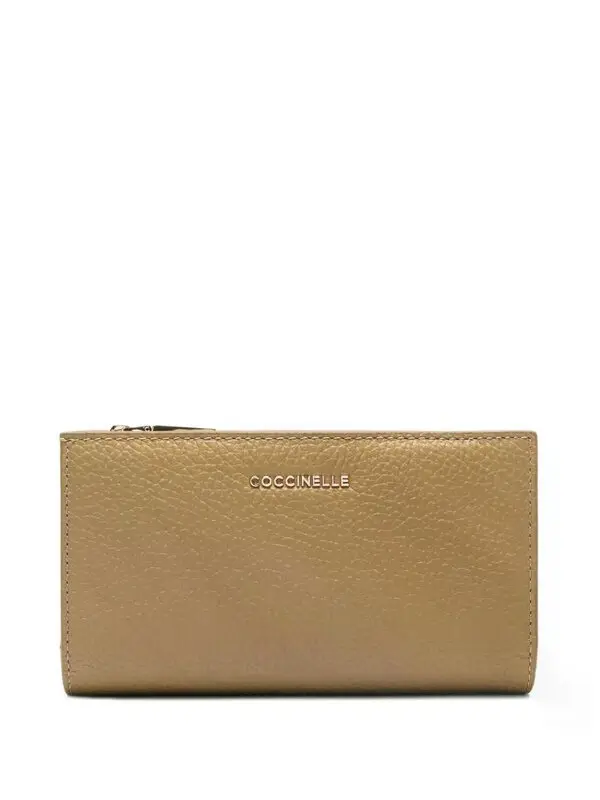 COCCINELLE Large Metallic Wallet - Green