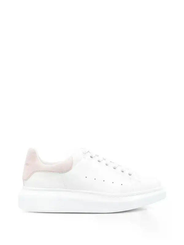 Alexander McQueen Oversized Leather Sneakers - White