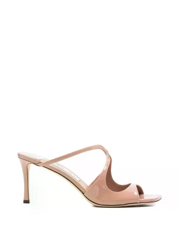 JIMMY CHOO Patent Leather Sandals - Neutrals