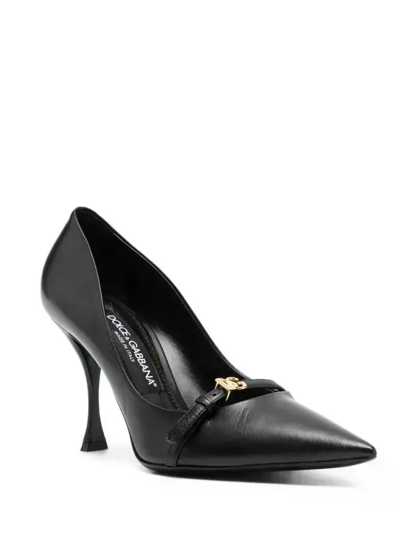 Dolce & Gabbana 90mm Leather Pointed-toe Pumps