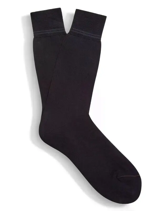 Zegna Cotton Socks - Blue