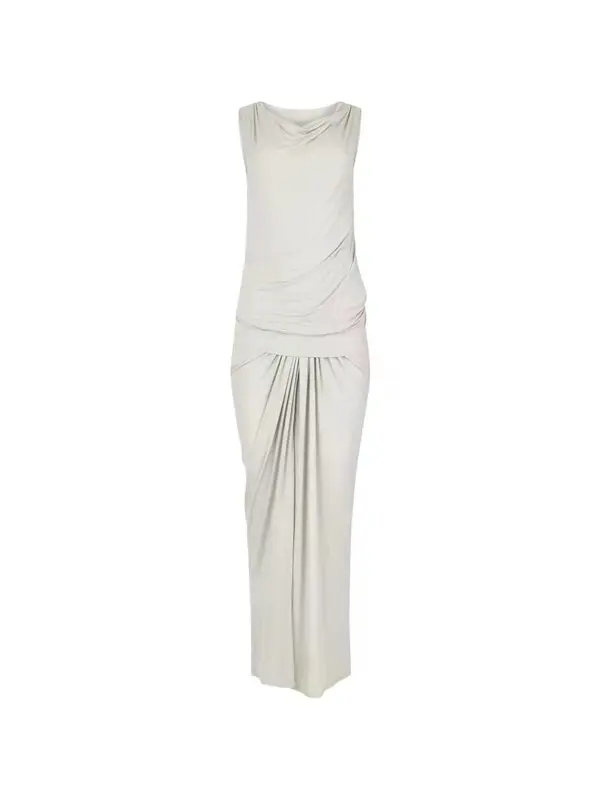 ENTIRE STUDIOS Cowl Draped Midi Dress - Neutrals
