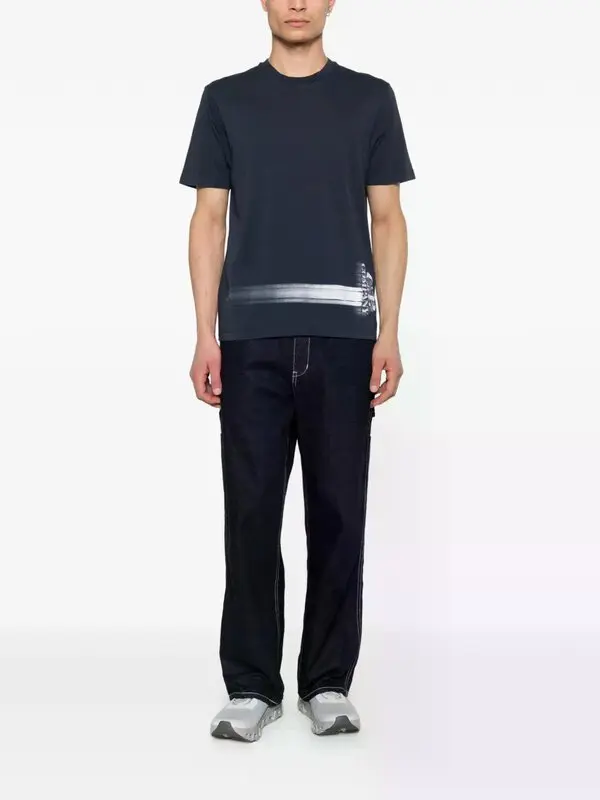 C.P. COMPANY 24/1 Jersey Short-sleeve Bottom Logo T-shirt