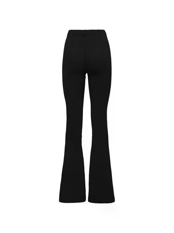 LANEUS Knitted Flared Trousers