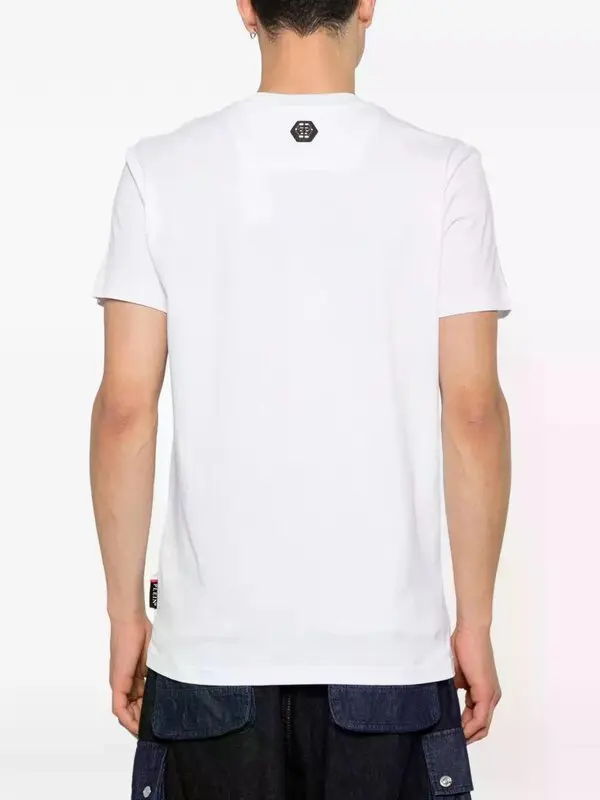 Philipp Plein Teddy-print Crew-neck T-shirt - White