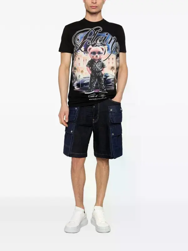 Philipp Plein Teddy-print T-shirt - Black