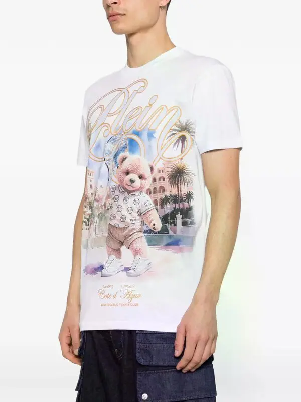 Philipp Plein Teddy-print T-shirt - White
