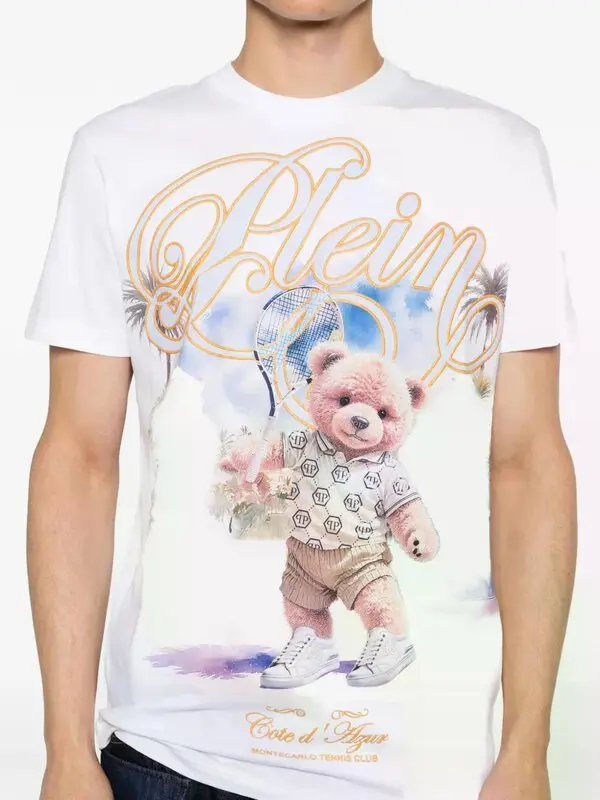 Philipp Plein Teddy-print T-shirt - White