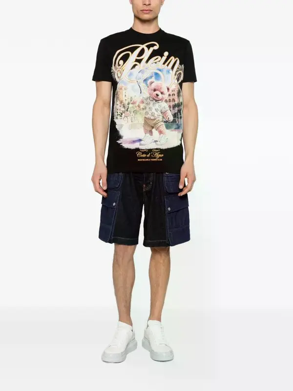 Philipp Plein Teddy-print T-shirt - Black