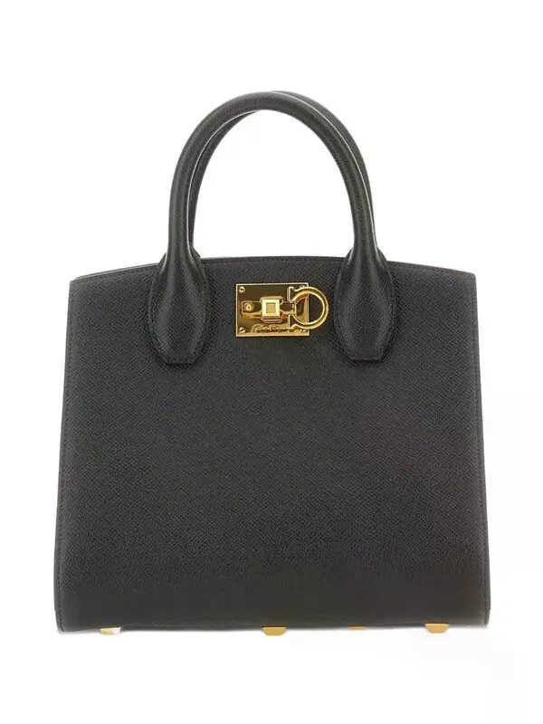 FERRAGAMO Studio Box Tote Bag - Black