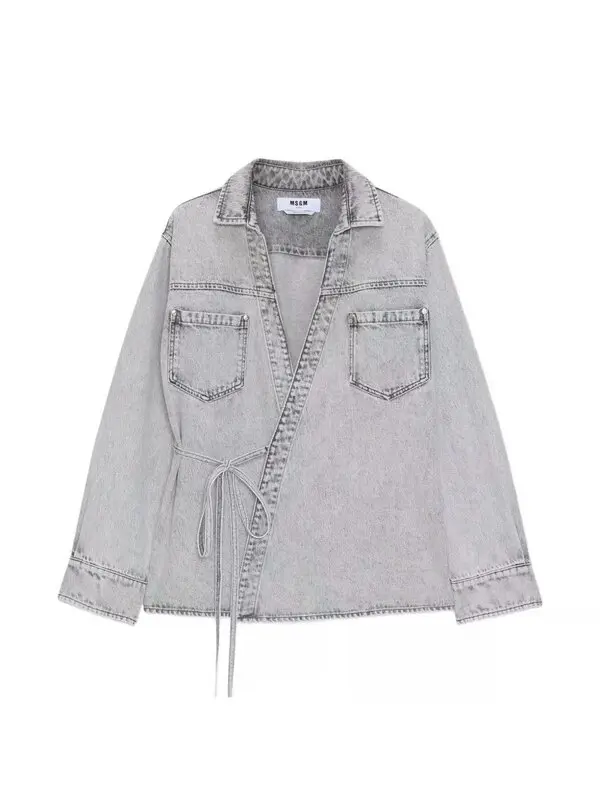 MSGM Patch Pocket Tie Shirt
