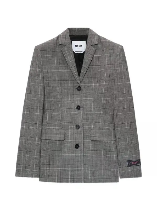 MSGM Checked Blazer