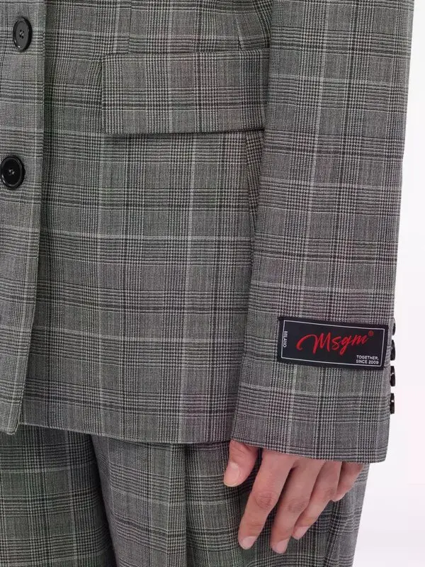 MSGM Checked Blazer