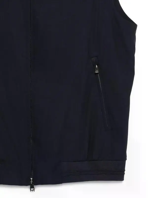 Corneliani Zip Sleeveless Gilet - Blue