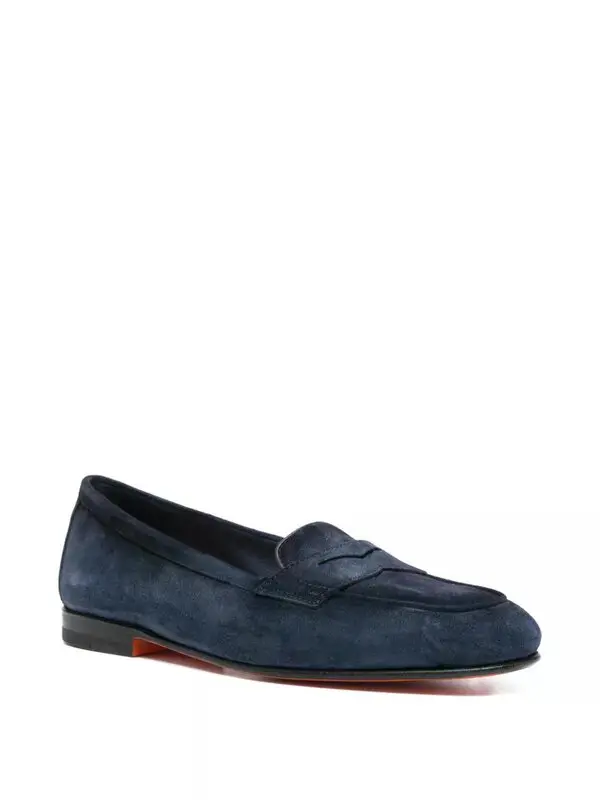 Santoni Carla Suede Loafers